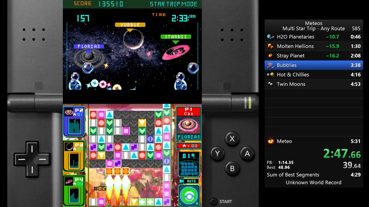 [FWR] Meteos (DS) Multi Star Trip Speedrun - 5:09.667 - YouTube