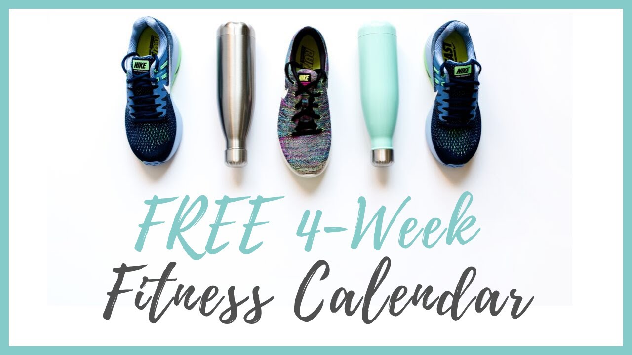 Download your Free 4-Week Fitness Calendar! - YouTube