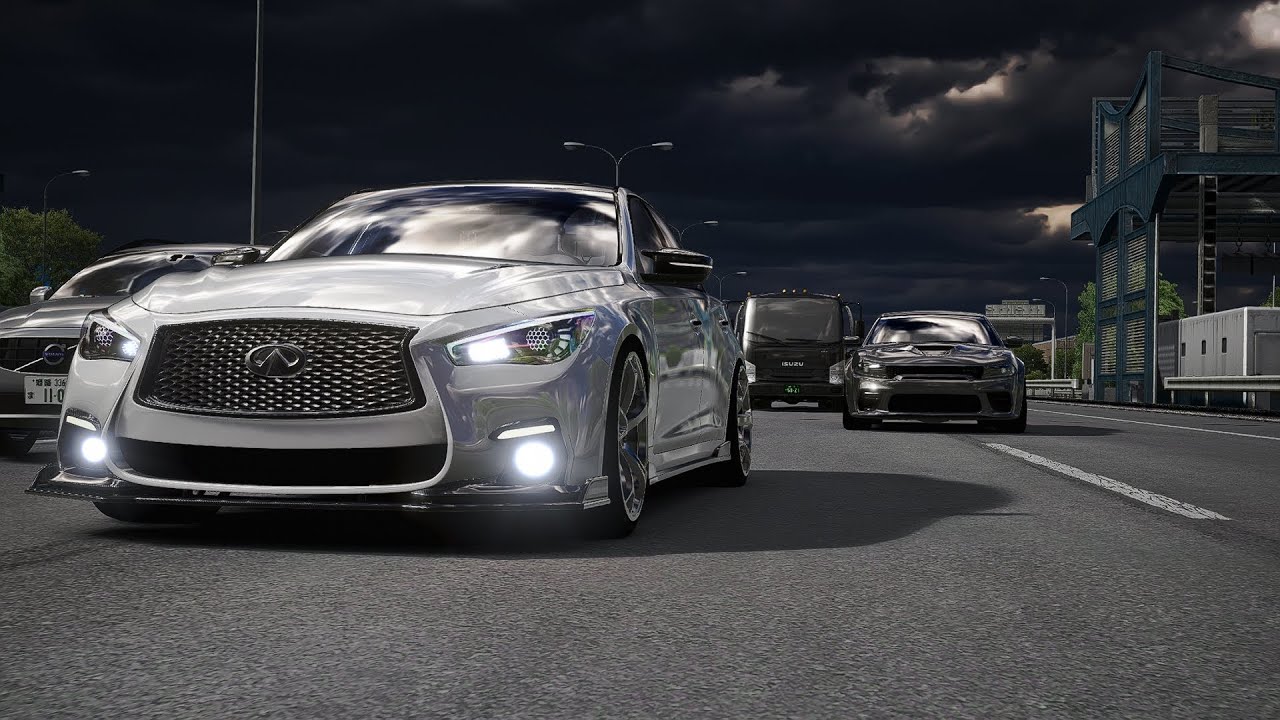 AMAZING Q50 Red Sport & Charger SRT Hellcat Redeye Cutup Through ...