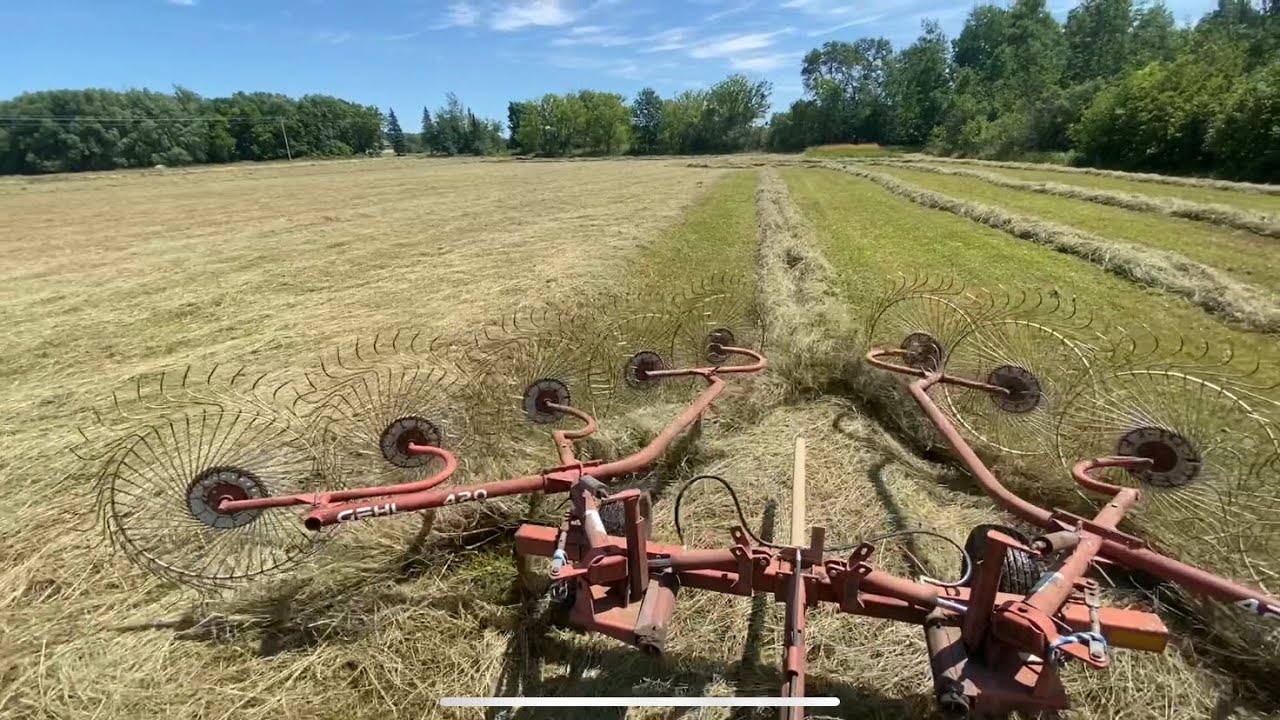 Making dry hay!! - YouTube