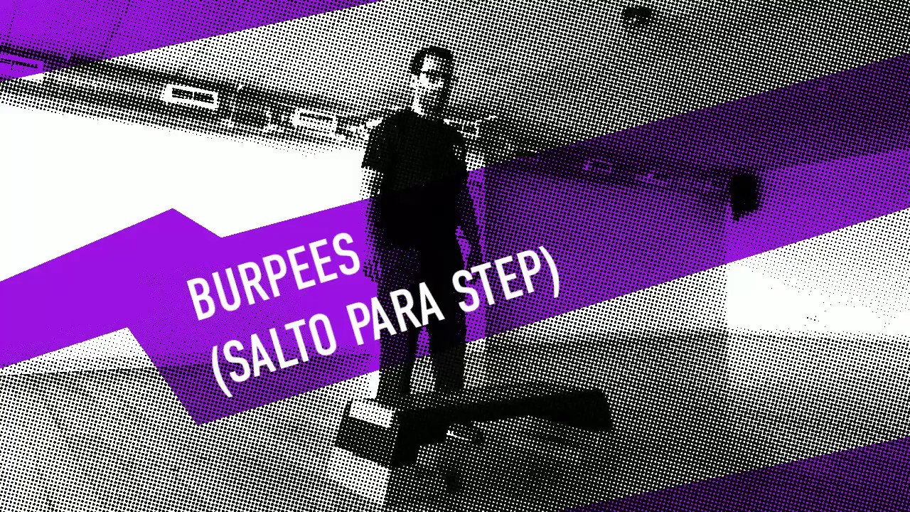Burpees salto para step - YouTube