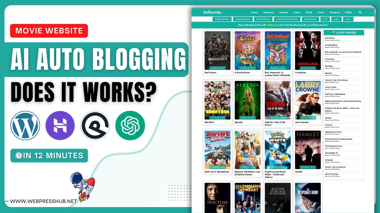 🤖AI Auto Blogging Movie Website Does It Really Work?🚀 - YouTube
