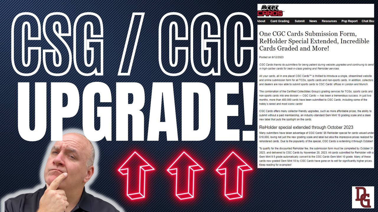 ⚡CGC / CSG Card Upgrade - Better Label, Upgrading to 10s!⚡ - YouTube