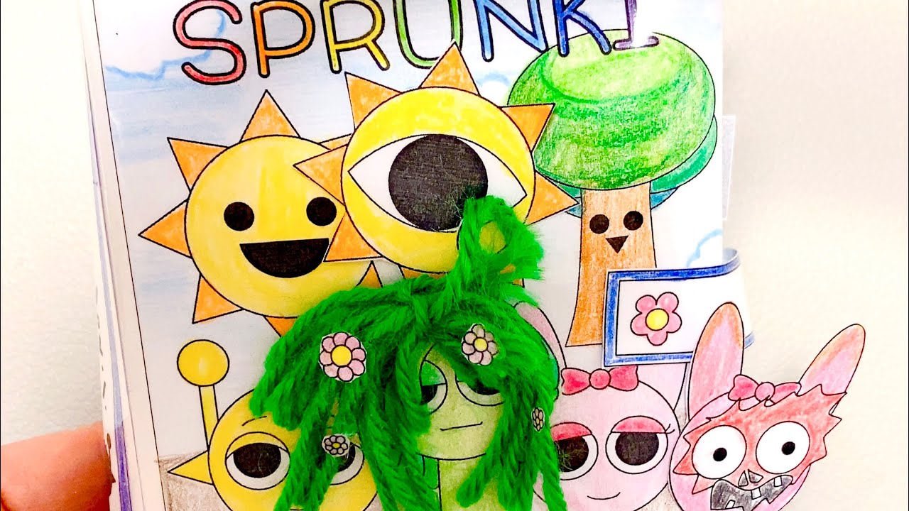 ️paper diy ️ sprunki game book 스프런키 게임북 #papersquishy #스퀴시북 #핑키 #사이먼 ...