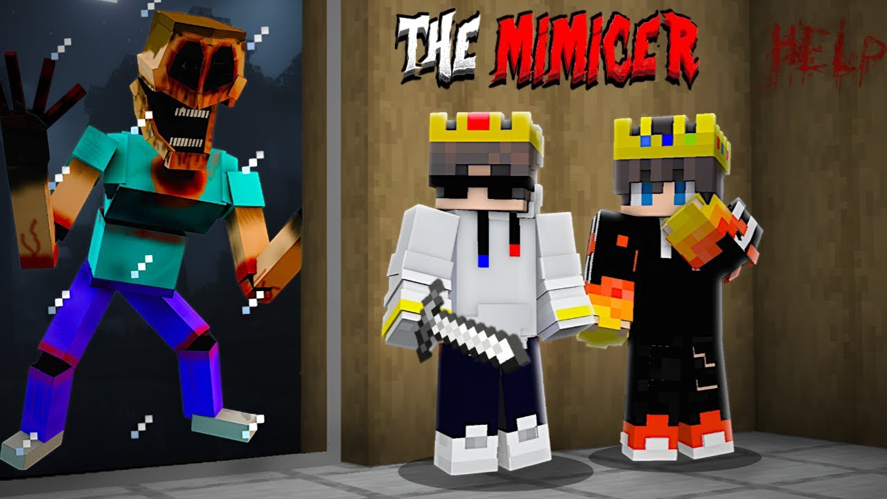 We Found Scary Mimicer In Our Minecraft Village !! - YouTube