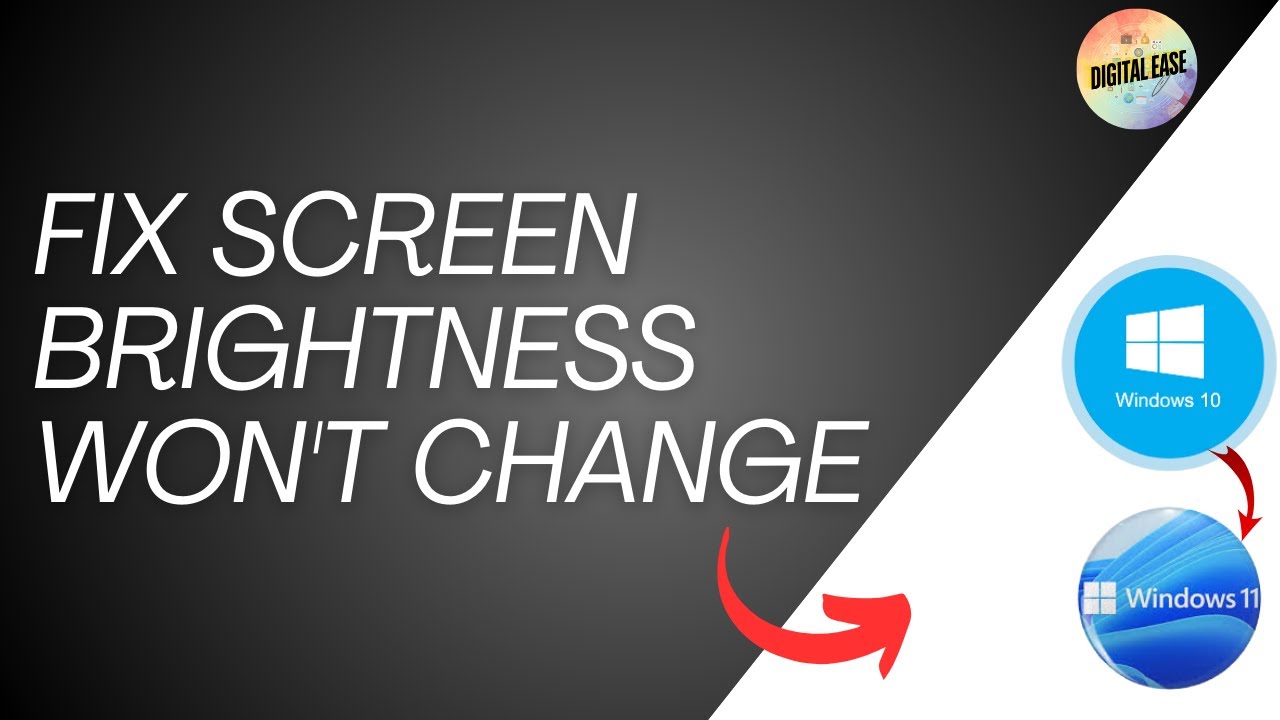 How To Fix Screen Brightness Won't Change | Fix Brightness Problem In ...