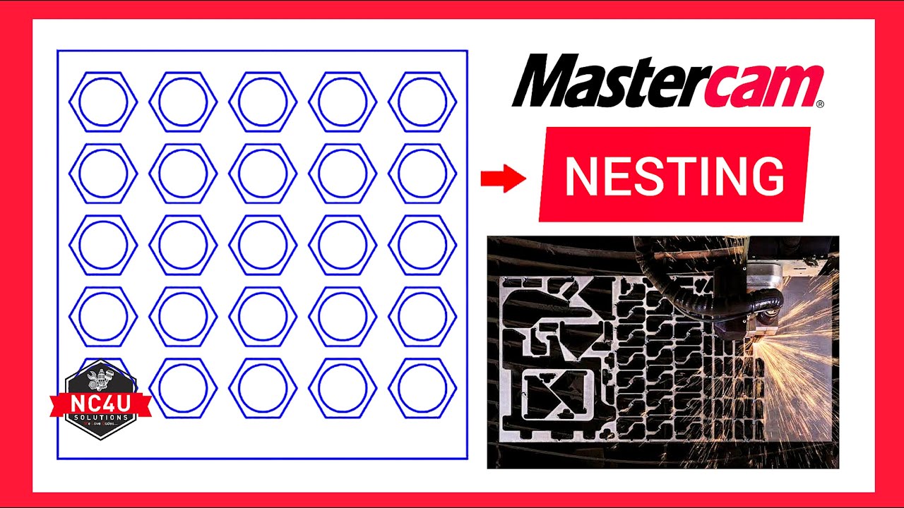 How to do Nesting in Mastercam - Tamil - Mastercam -Coimbatore-Chennai-5Axis - YouTube