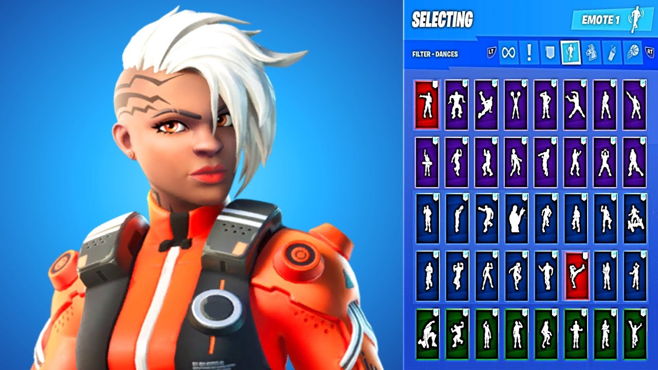 🔥 BLOCKADE RUNNER SKIN SHOWCASE WITH ALL FORTNITE DANCES & EMOTES 😱 ...