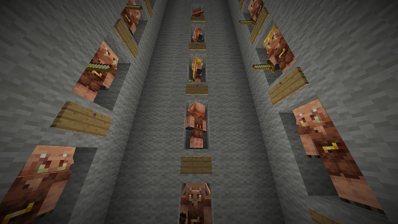 Experiment 7: Aggro'd Piglin Fall Height (why difficulty toggling is ...