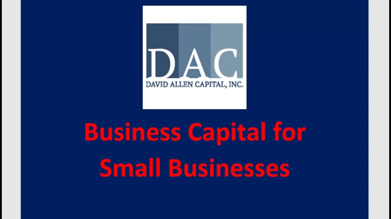 Business Capital For Small Business | Small Business Loans - YouTube