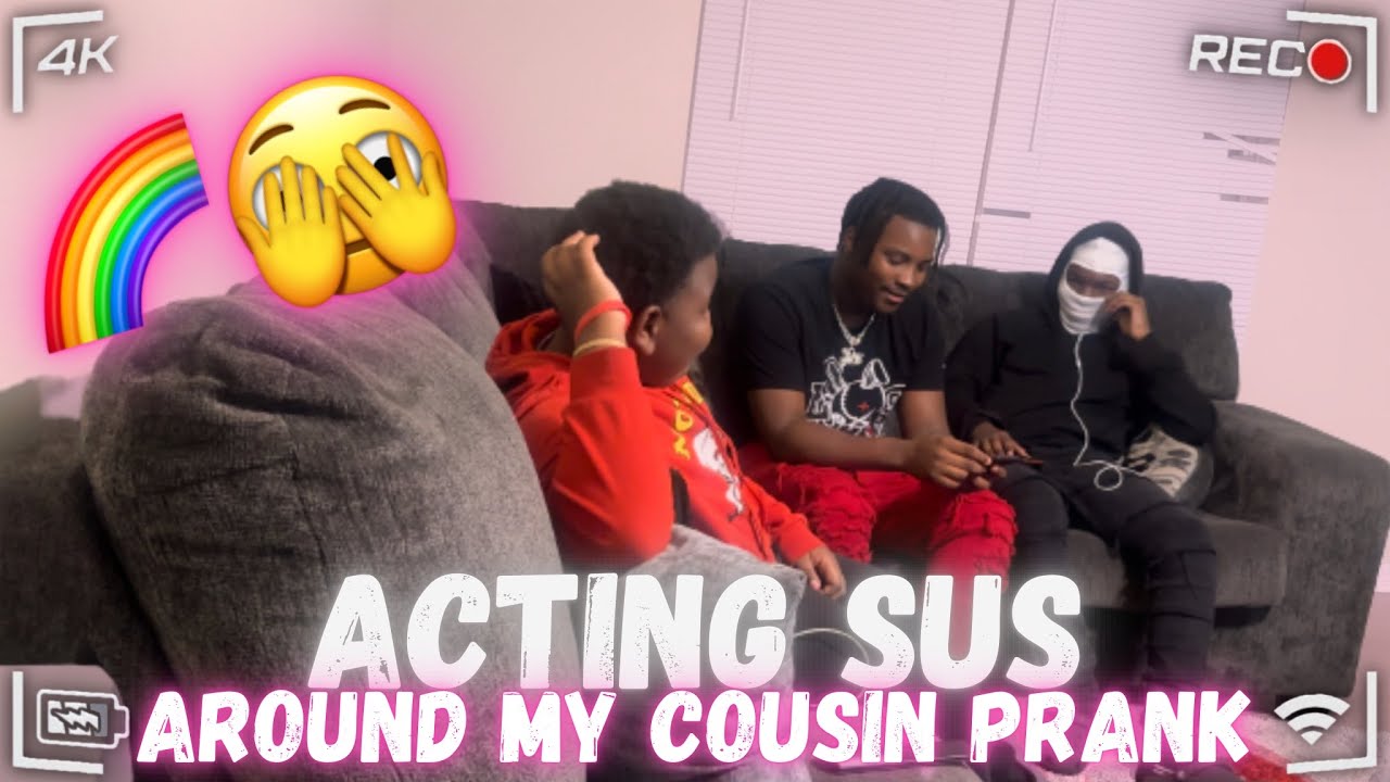 Acting sus around my cousin prank *entertainment only* #prank #5k # ...