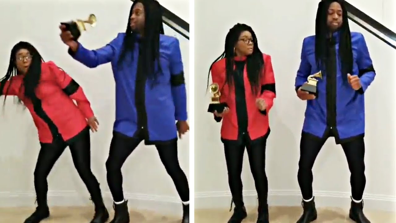 Dwyane Wade & Gabrielle Union Dress Up As Milli Vanilli & Dance - YouTube