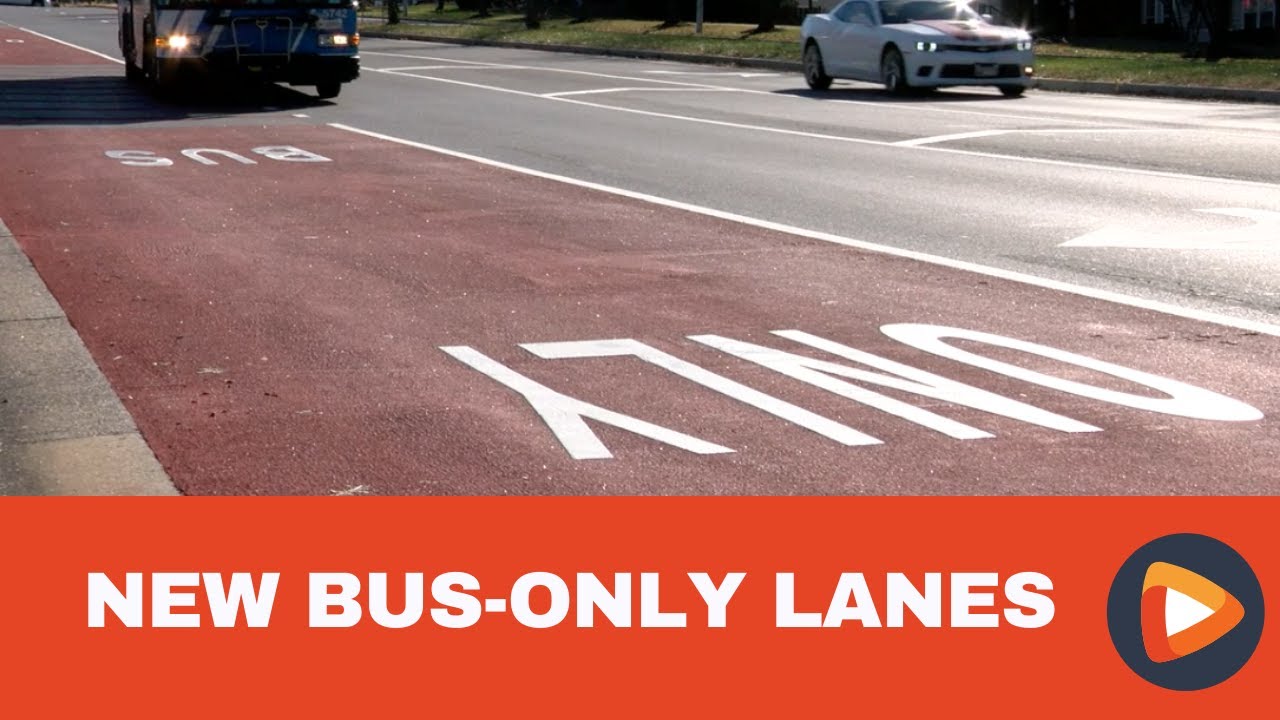 New Bus Lanes Introduced at High-Use Germantown Transit Center - YouTube