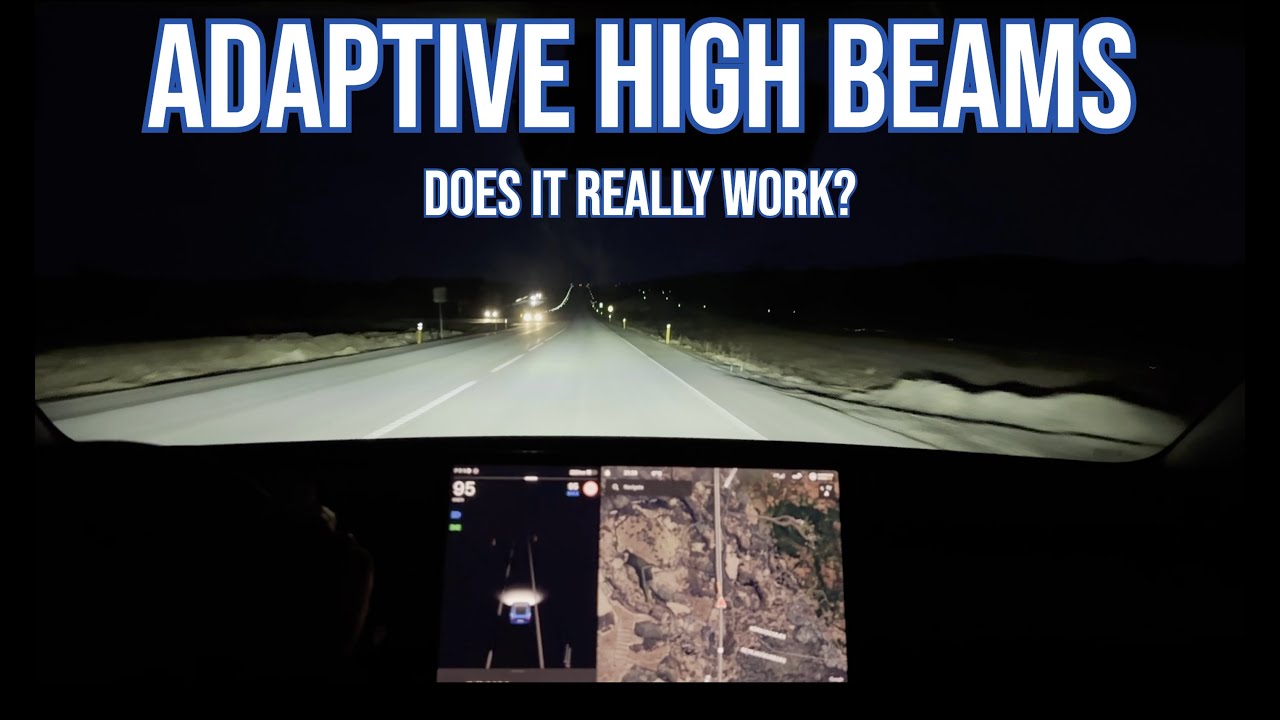 Tesla Model 3 - New Adaptive High Beams - YouTube