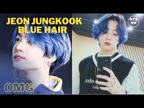 Jungkook Blue Hair Selca 셀프 염색:) Blueberry Jungkook