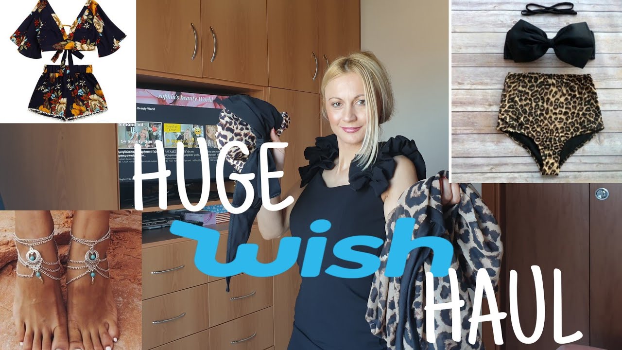 WISH HAUL HUGE TRY ON | ΡΟΥΧΑ , ΜΑΓΙΟ & ΑΞΕΣΟΥΑΡ | Αγορές απο wish ...