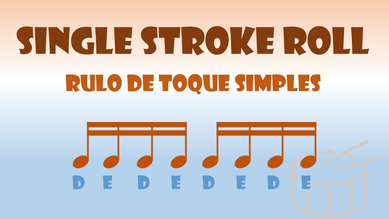 OS 40 RUDIMENTOS - #01 - SINGLE STROKE ROLL (Rulo Simples) - YouTube