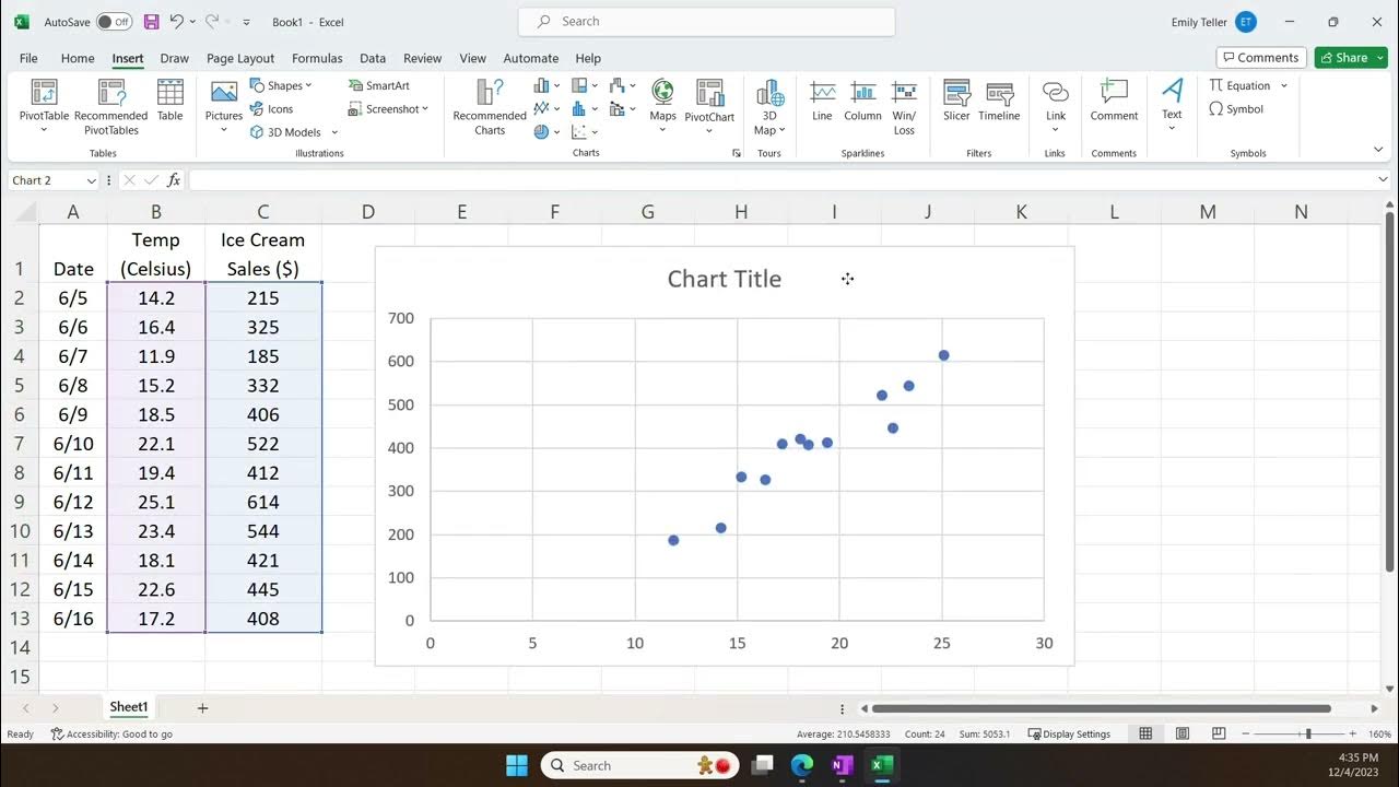 QR Unit 4 Mini Assignment 9 Creating a Scatter Plot - YouTube