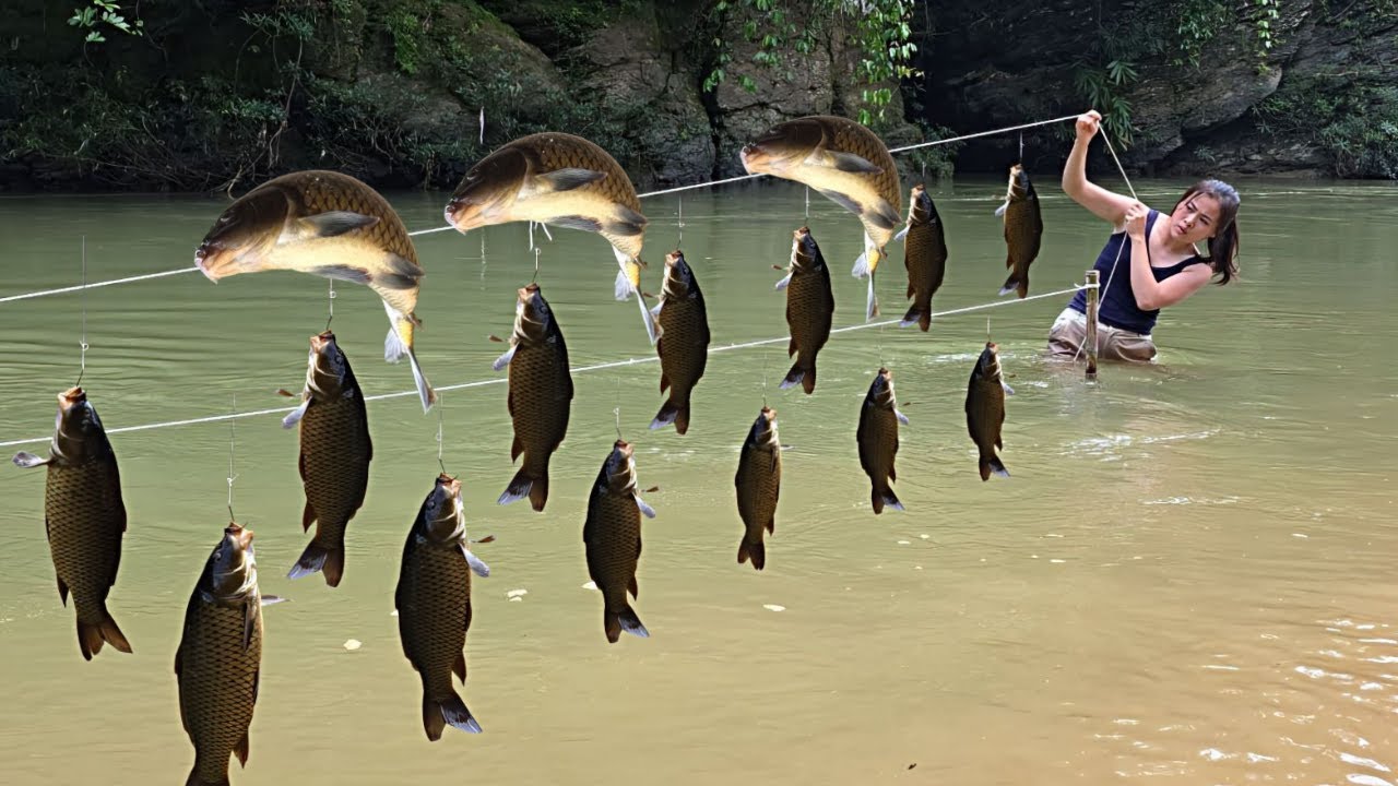 Diep's fishing skills, using a long parachute rope and pig liver to ...