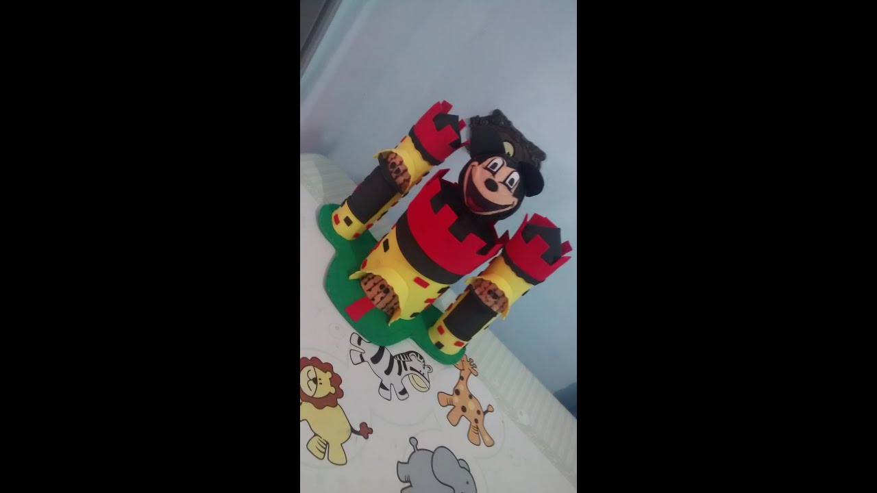 Como fazer castelo do Mickey parte 1 DIY - YouTube