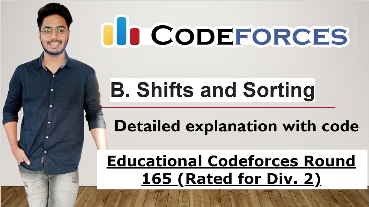 B Shifts And Sorting Educational Codeforces Round 165 Detailed Solution With Code Youtube