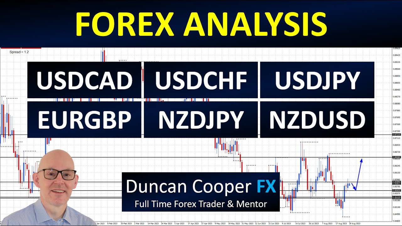 USDCAD, USDCHF, USDJPY, EURGBP, NZDJPY, and NZDUSD Forex Analysis ...