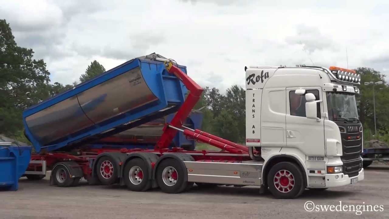 Scania R730 V8 Load Exchanger - YouTube