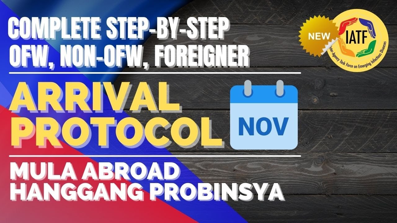 🛑LATEST STEP-BY-STEP ARRIVAL PROTOCOL | IATF 146 COMPLETE ARRIVAL ...