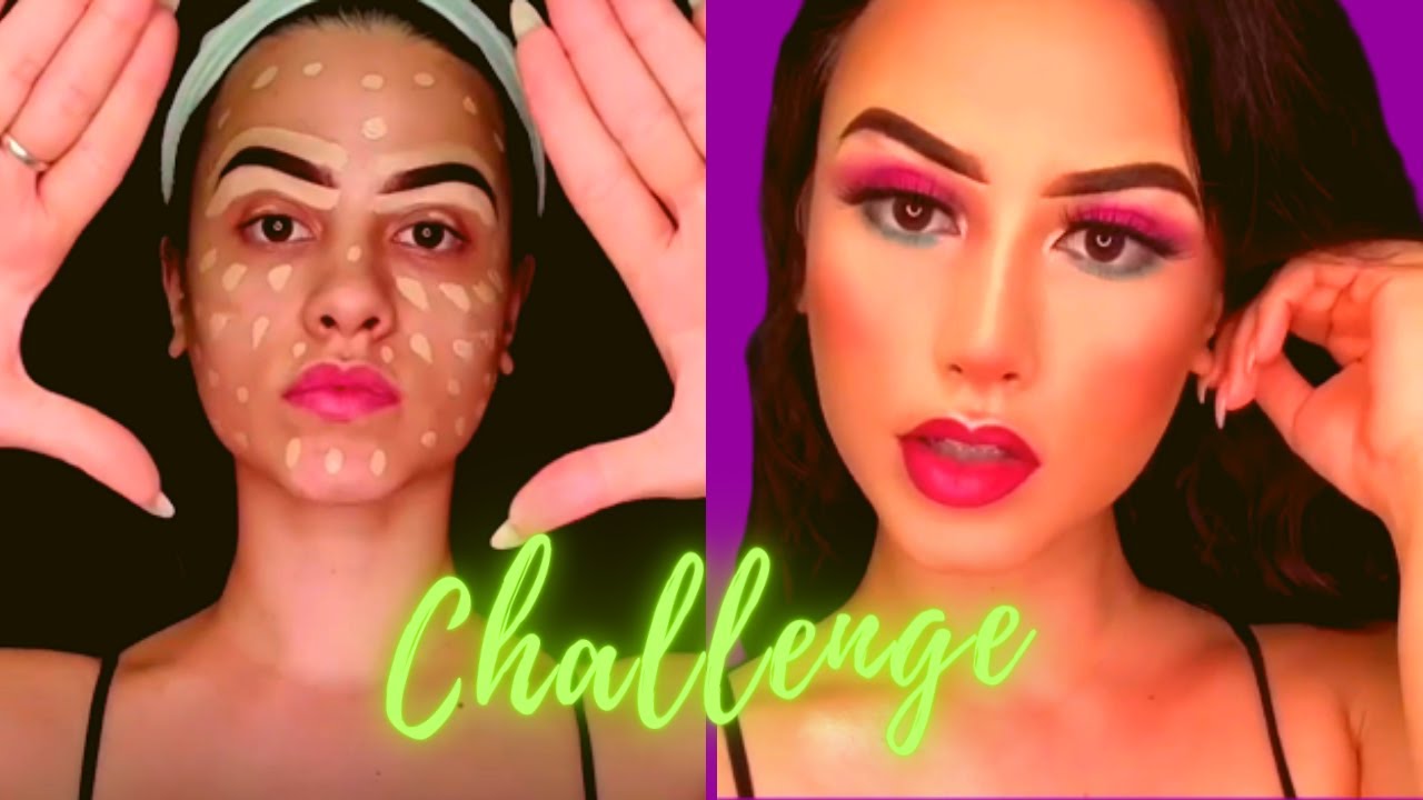 CHALLENGE MAQUIAGEM | MELHORES CHALLENGES *da Semana #Shorts - YouTube