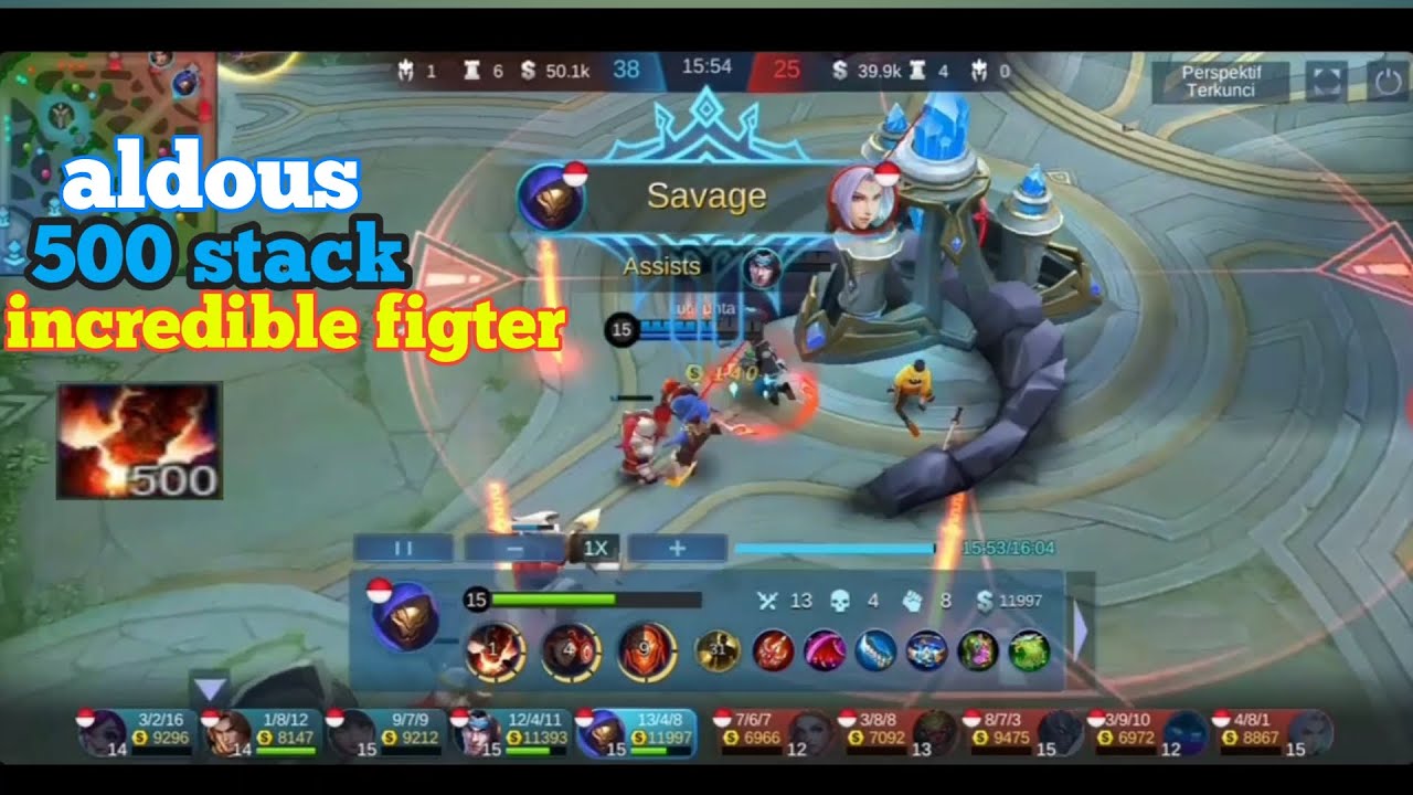 Aldous 500 stack auto savege!!!! - YouTube