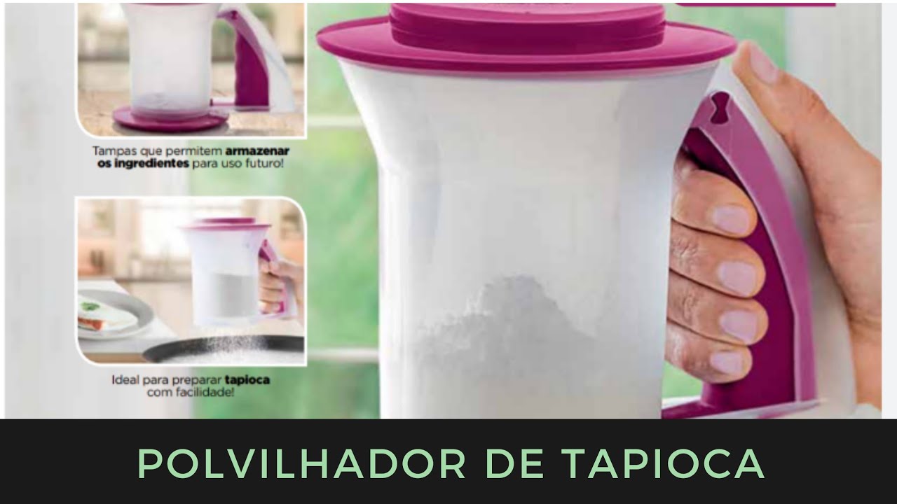 Polvilhador de tapioca da Tupperware super prático - YouTube
