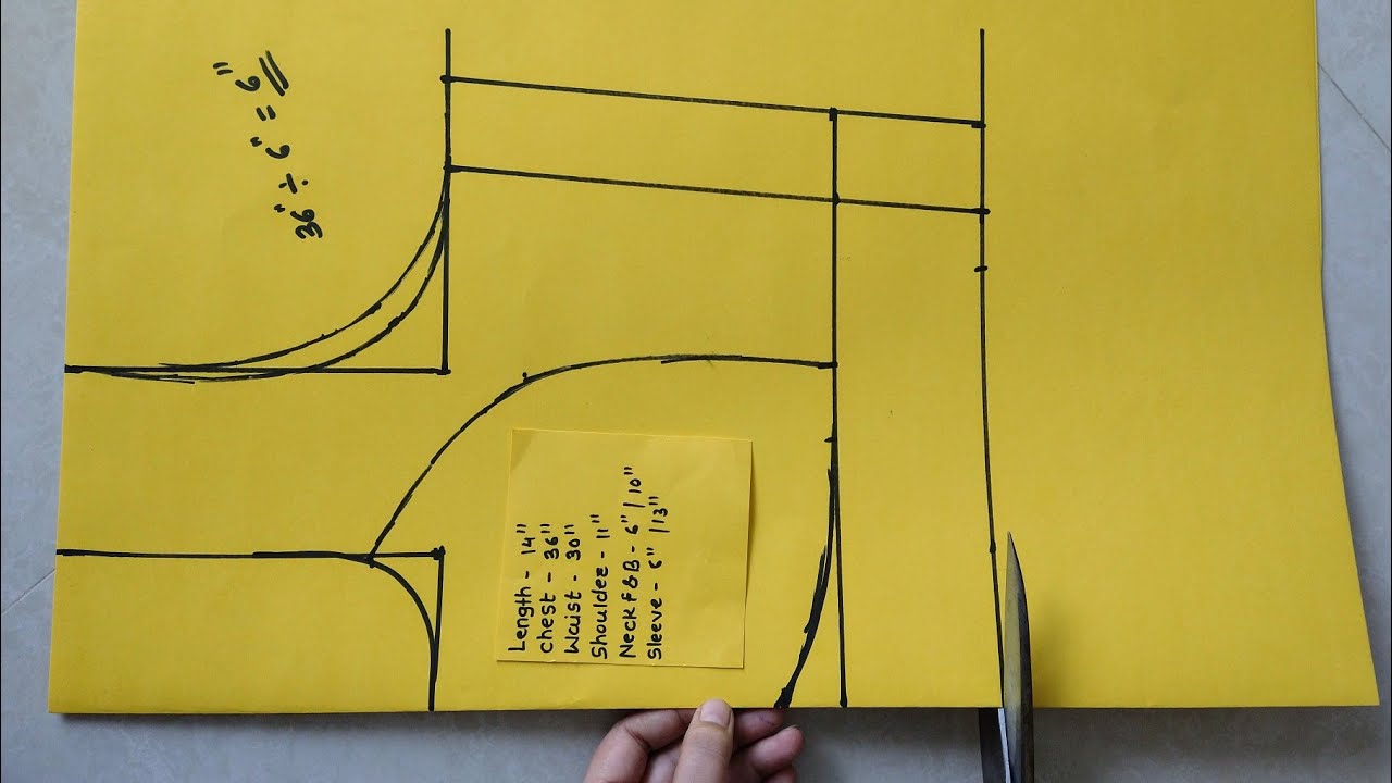 36 Size Katori Blouse Perfect Paper Cutting simple Method Of Katori 36-size-katori-blouse-perfect-paper-cutting-simple-method-of-katori