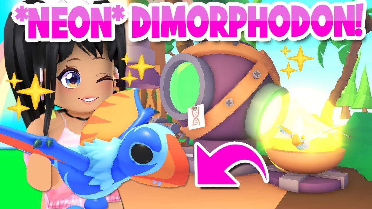 Making a *NEON DINO* & USING FOSSIL MACHINE in Adopt Me! (roblox) - YouTube