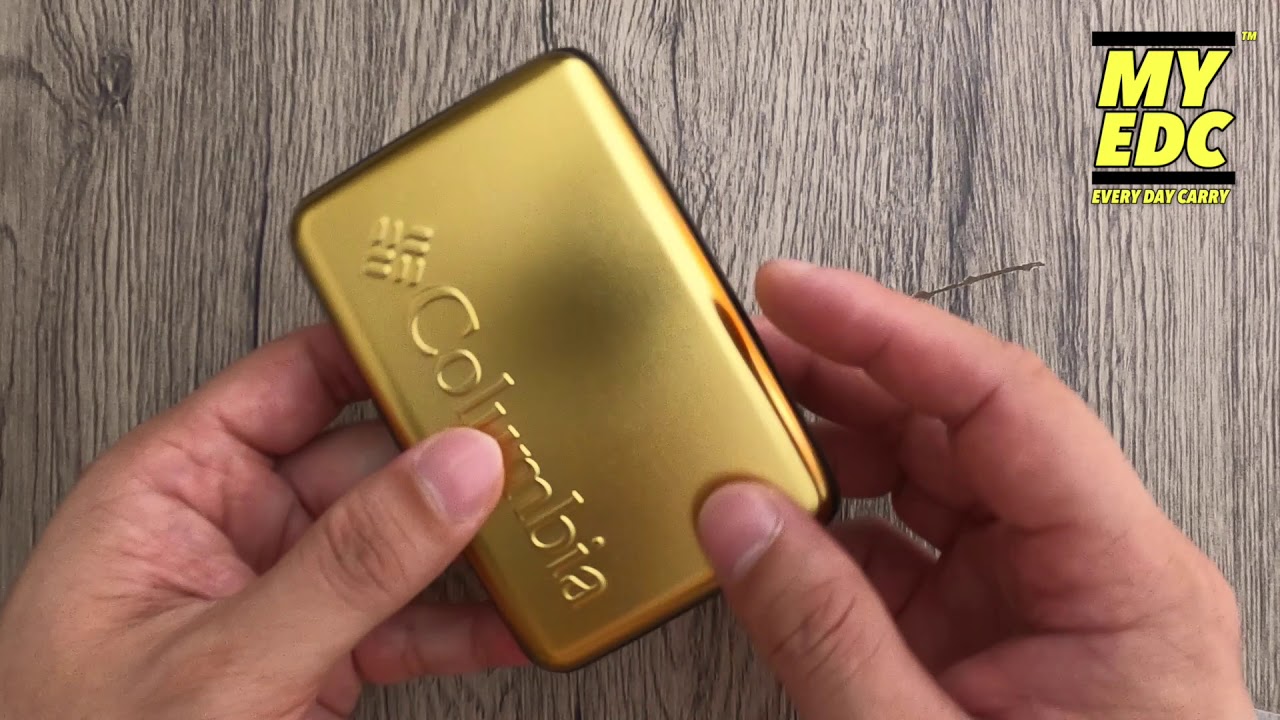 Vlog 1 - COLUMBIA Aluminum Security Wallet Review - YouTube