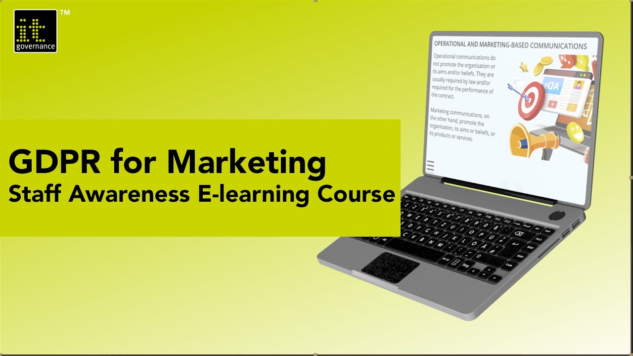 GDPR for Marketing Staff Awareness E-Learning Course - YouTube