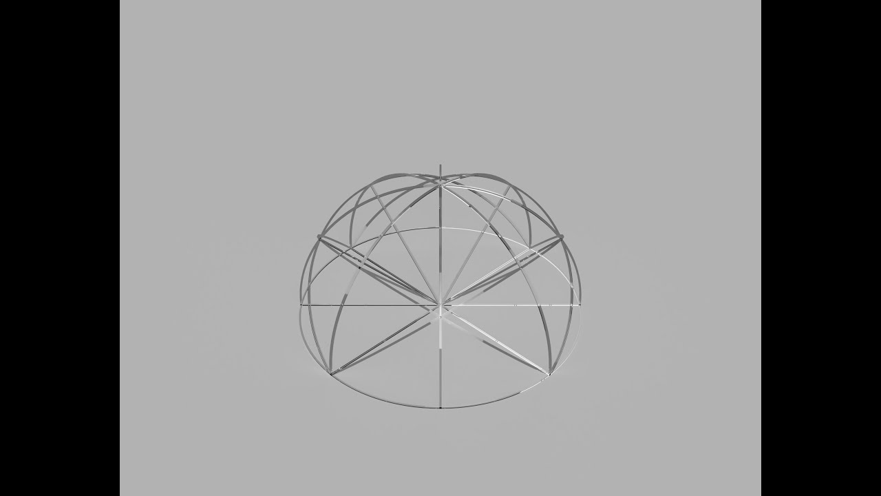 Radial Pole Spherical Dome (Center-Pole Dome Tent) - YouTube