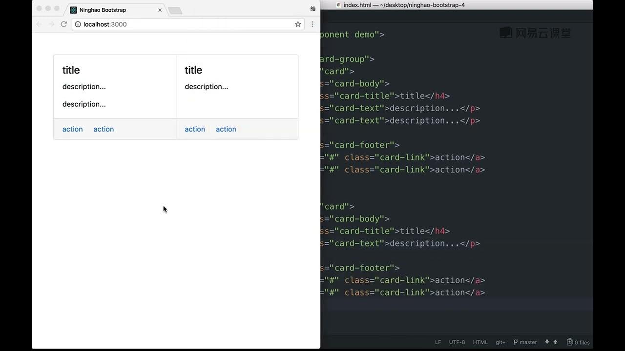 《Bootstrap 4：CSS 与 JS 框架》 3·9 Card：卡片群组与布局 - YouTube