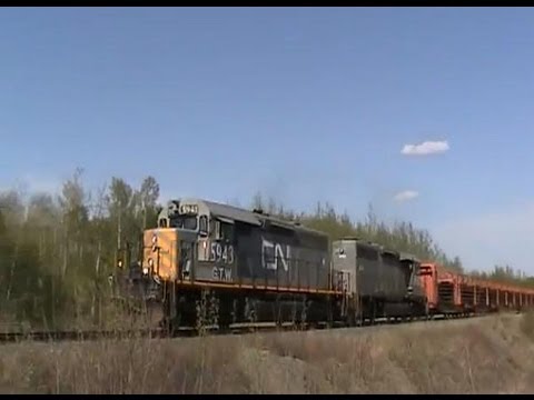 CN Train Spotting: ULTRA RARE!!!! GTW 5943 & 5947 Lead CN 481 West At Carvel AB 5/6 5/13/12 ...