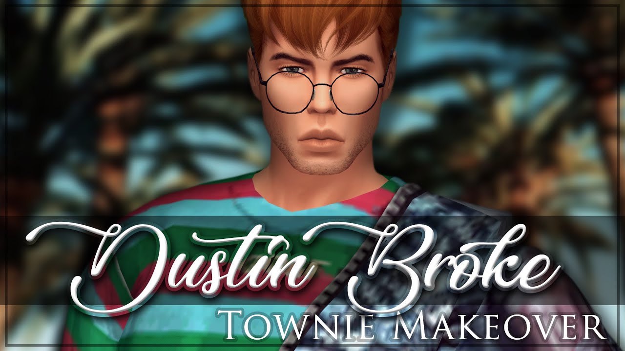The Sims 4 | Get Famous Townie Makeover | Dustin Broke - YouTube