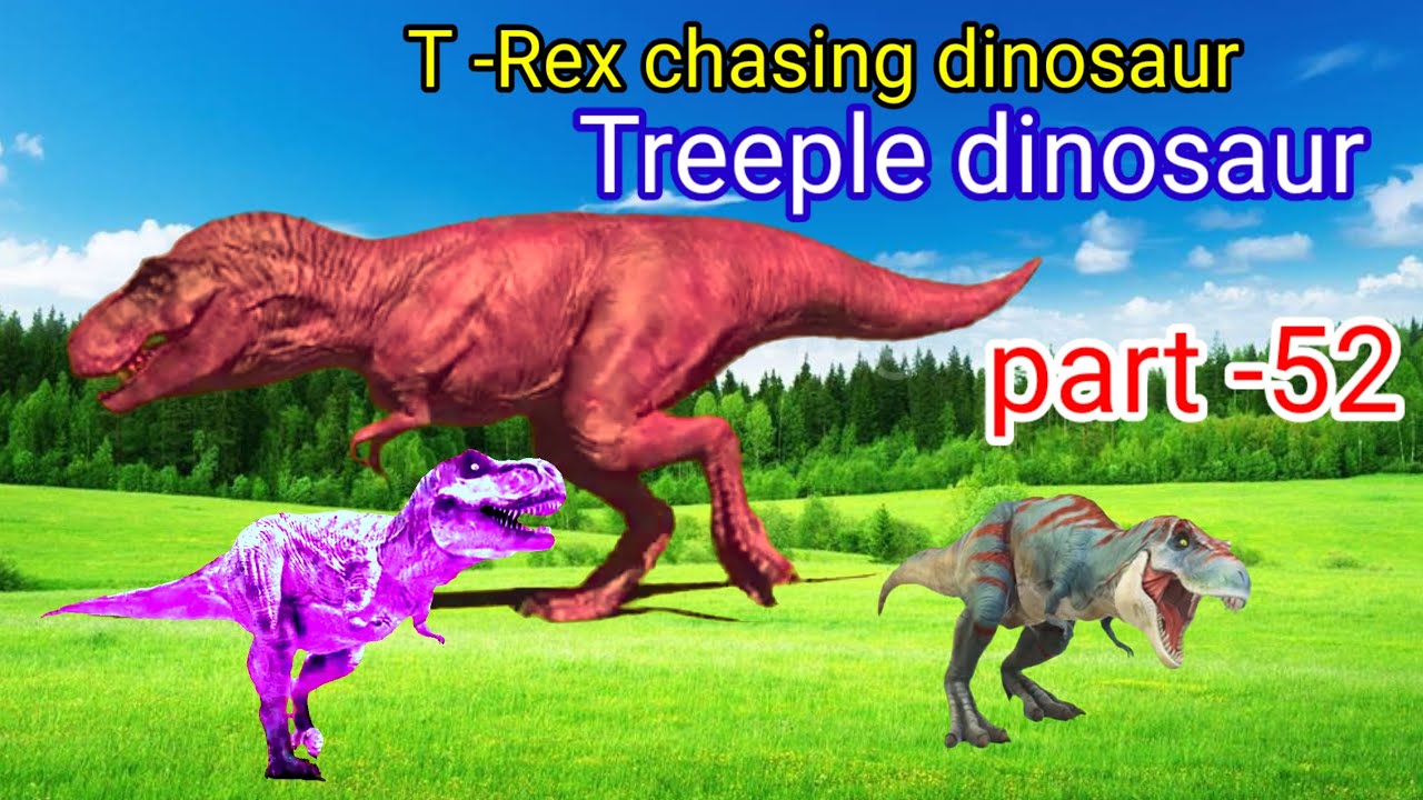 T -Rex chasing dinosaur 🦖| #youtubevideo #shortsvideo #jurassicworld ...
