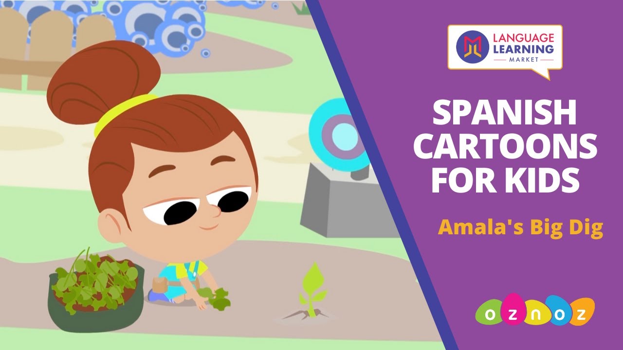 Spanish Cartoons for Kids | Kids Spanish | Amala's Big Dig | Español ...