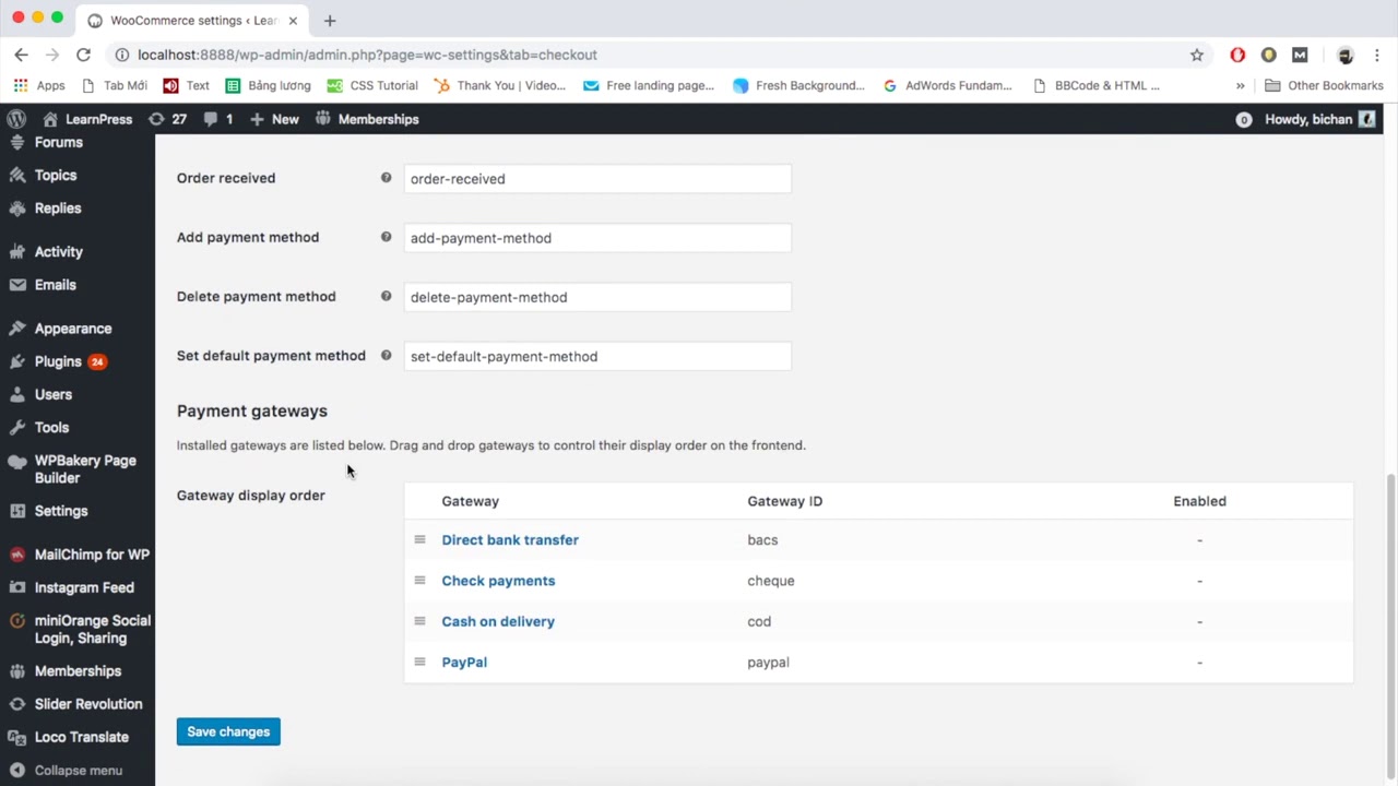 Learnpress 3 0 How To Use Woocommerce Add On And Add Other Payment
