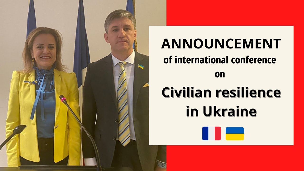 Announcement of international conference on civilian resilience in ...