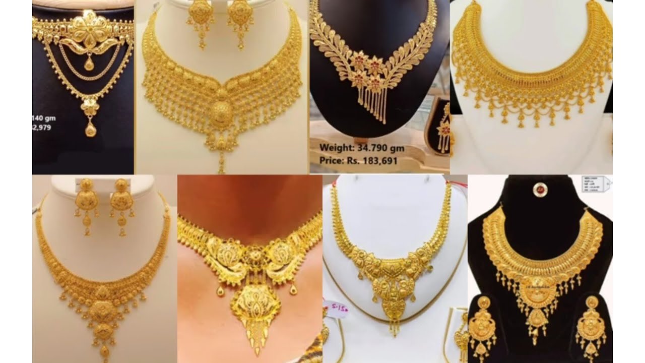 gold necklace set new design 2023 ashmeera designing ideas # sone ke ...