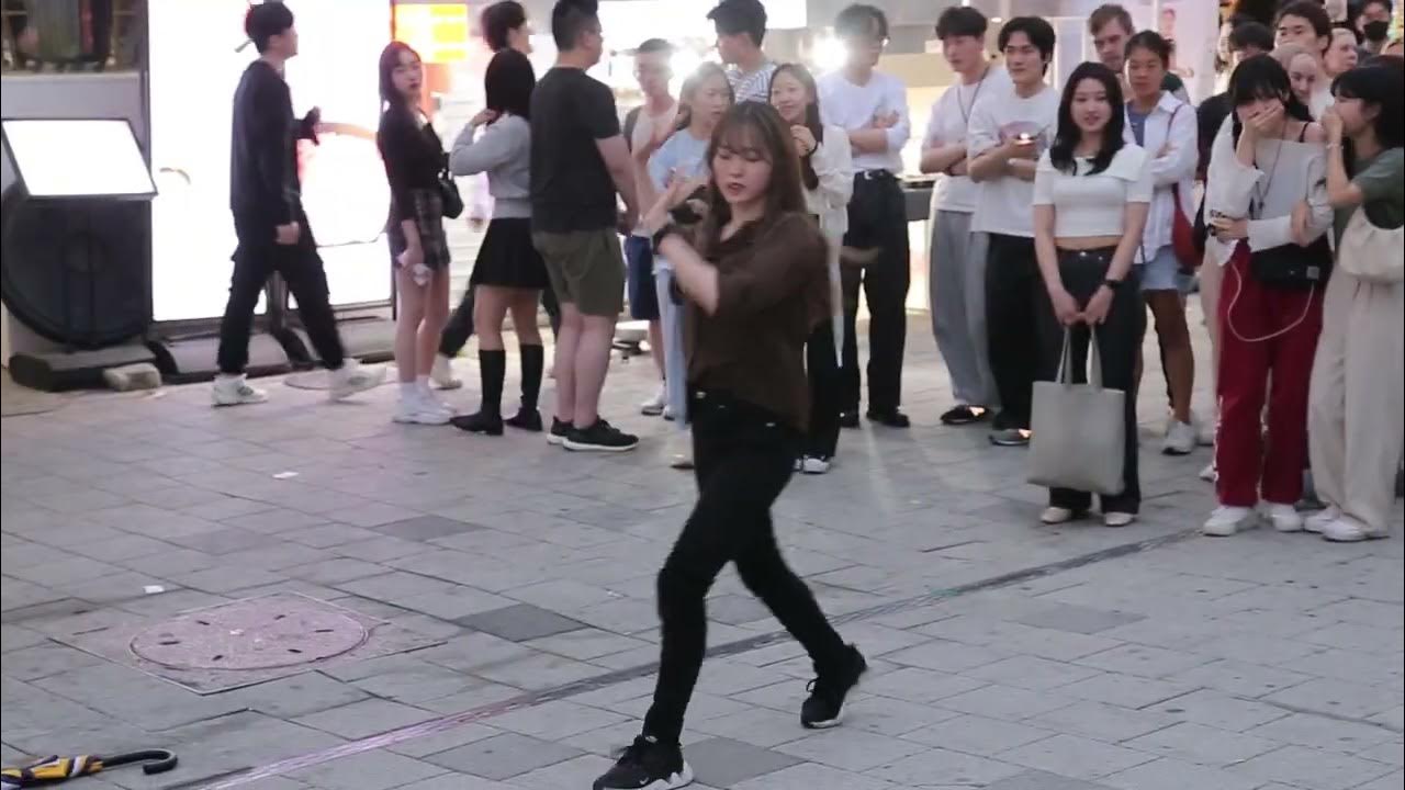 Jhktv] かがわゆう 日本 Andhyojin Hongdae K Pop Dance 도깨비불 Illusion Aespa카가와and효진
