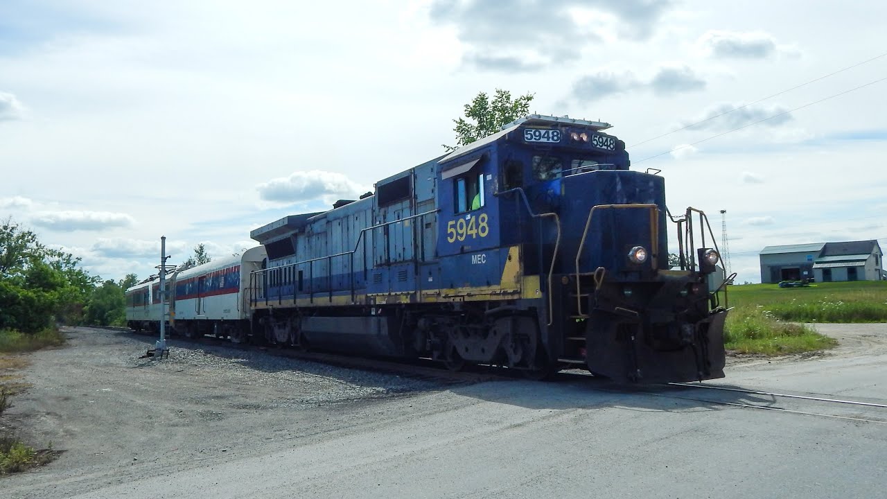 MEC 5948 FRA Geometry Train Waterville To Pittsfield | Pan Am Railways ...