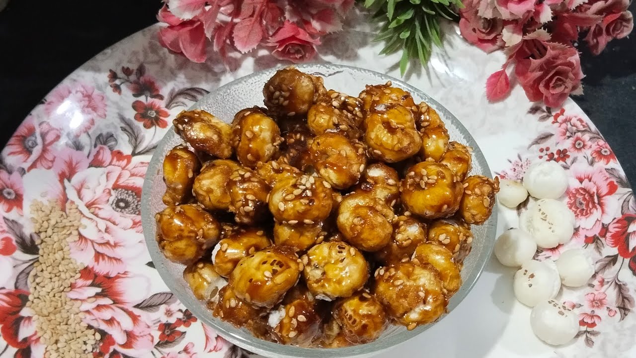 Winter Special Recipe Phool Makhana Till Gud Candy Recipe Healthy For ...