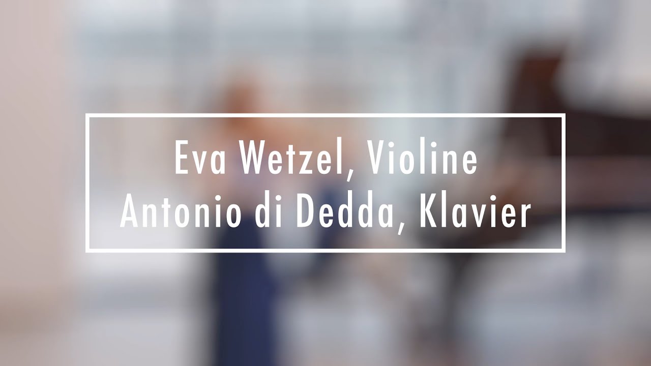 Konzert "Blitzlichter": Eva Wetzel (Violine) und Antonio di Dedda ...