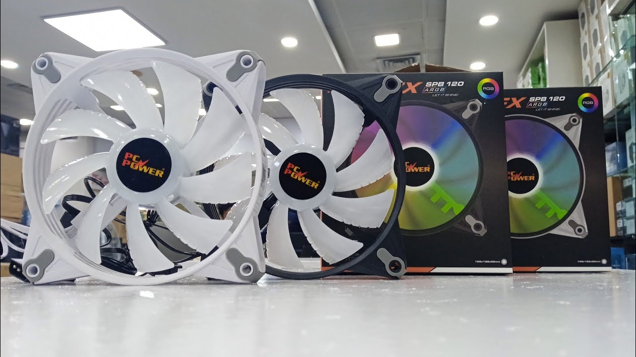 PC POWER CFX WHITE CASING ARGB FAN (RING + BLADE) GOOD PERFORMANCE#pc # ...