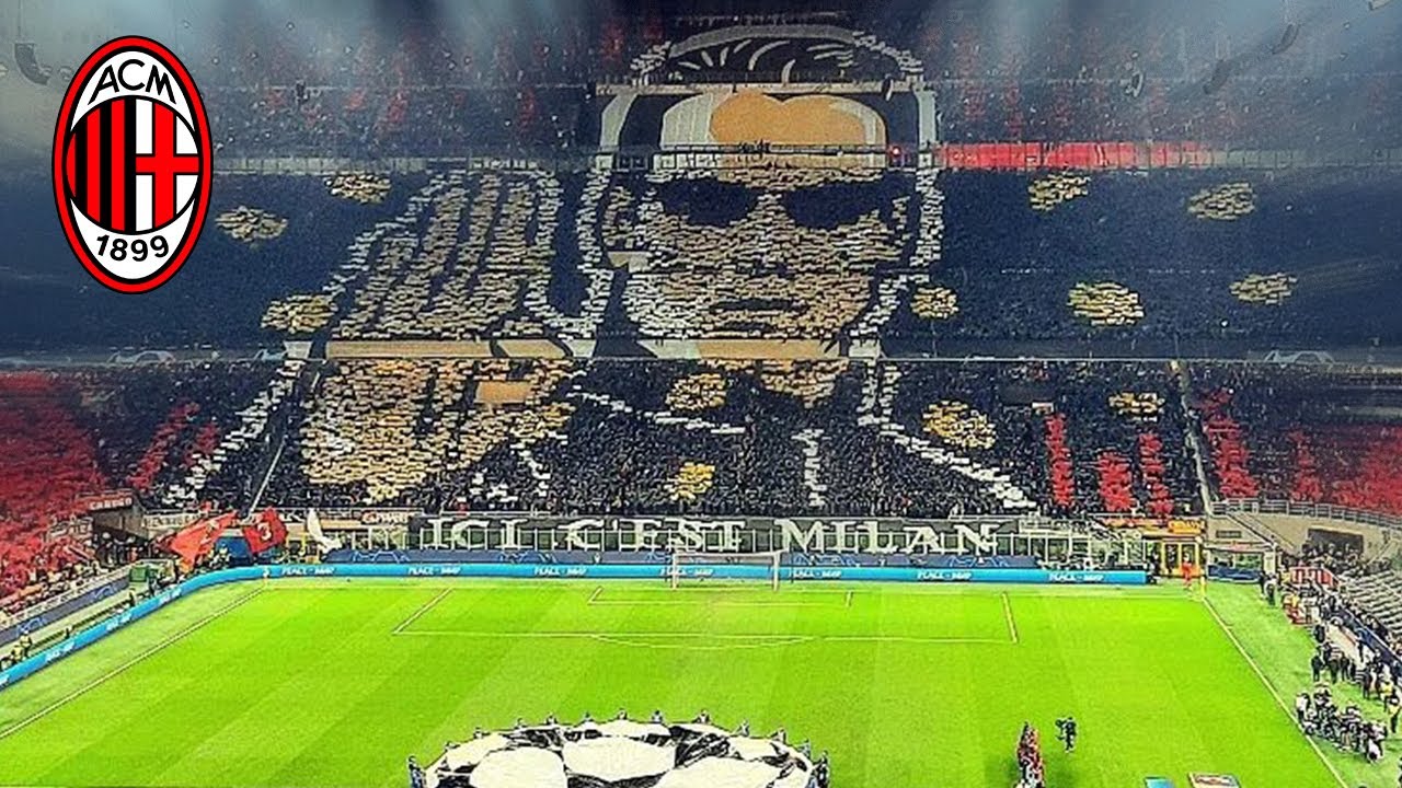 TORCIDA DO MILAN FAZ MOSAICO DO FILME MATRIX! 🔴 Tifo Curva Sud Milan vs ...